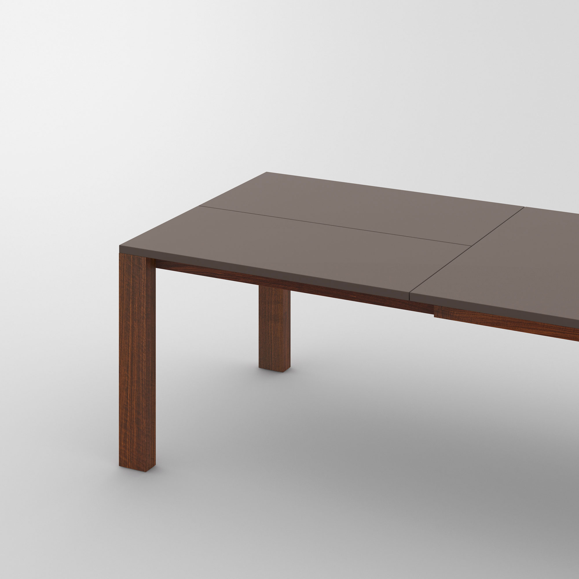 Extensible Linoleum Wood Table VARIUS BUTTERFLY LINO | vitamin design